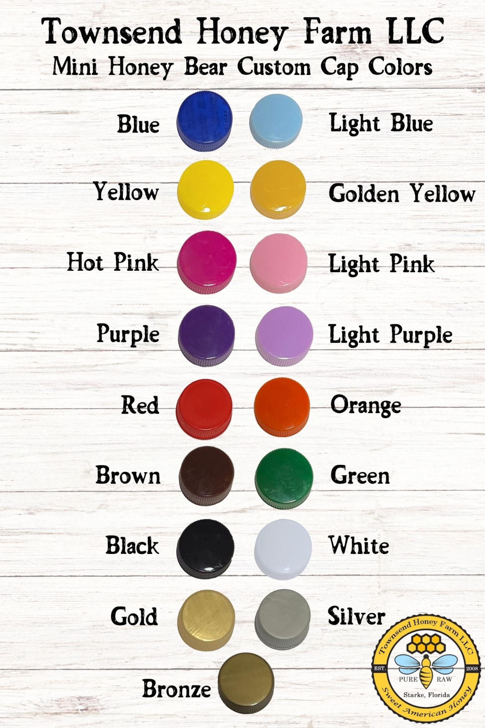 Honey 15 Mini Honey Bears Custom Honey Bears Pure Raw FL - Etsy