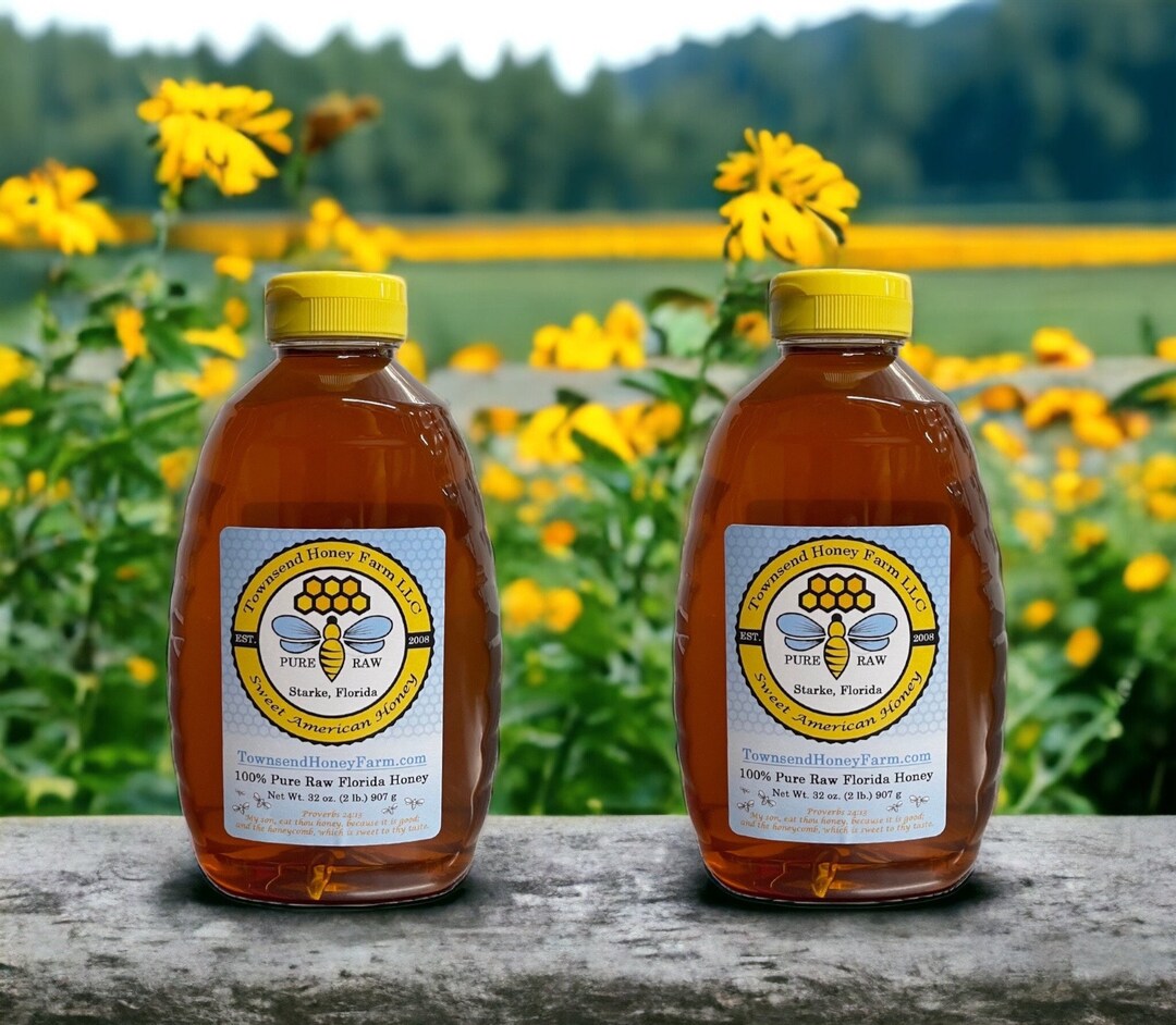4 Lb (64 Oz) FL Spring Wildflower Honey, Pure Raw Honey, Real Natural ...