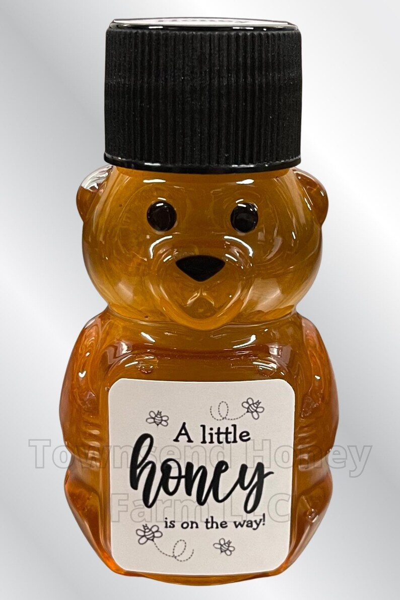 Honey, 15 Mini Honey Bears, Custom Honey Bears, Pure Raw FL Honey ...