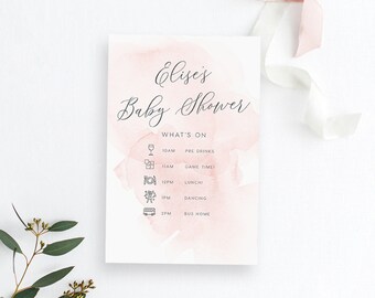 Baby Shower Program | Etsy