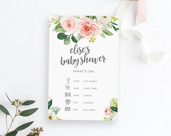 Baby Shower Program | Etsy