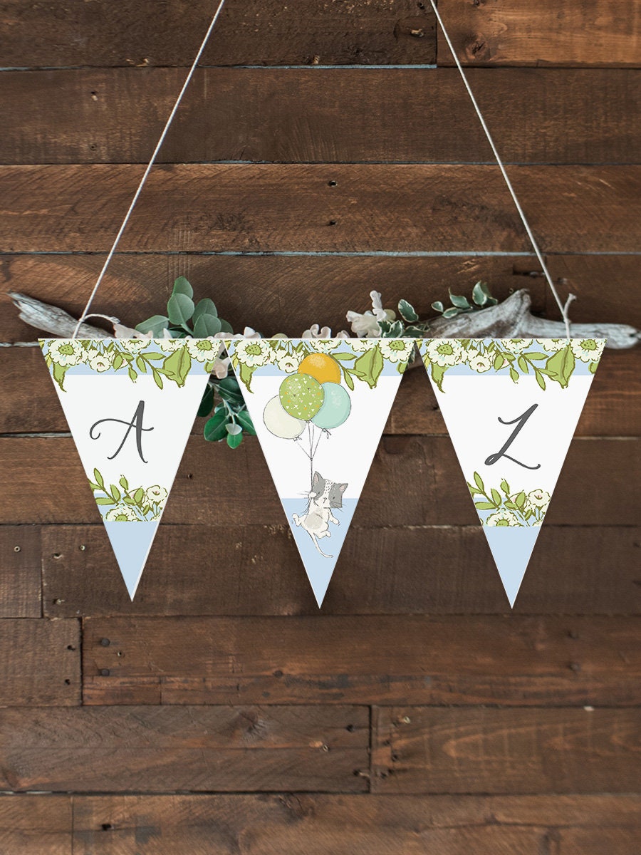 Printable Bunting Birthday Decorations INSTANT DOWNLOAD | Etsy