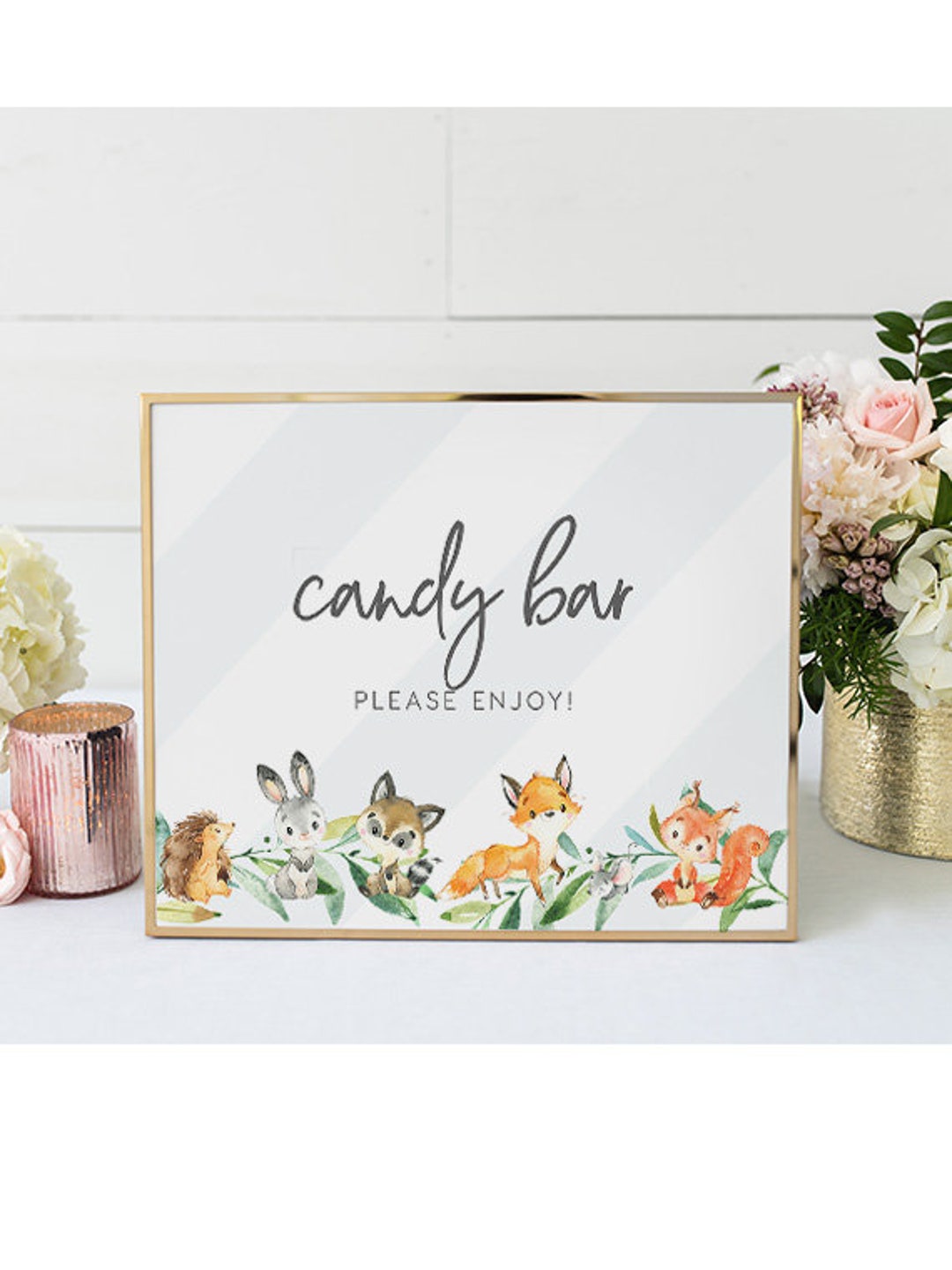 Candy Bar Sign INSTANT DOWNLOAD Templett, Baby Shower Sign, Bridal ...