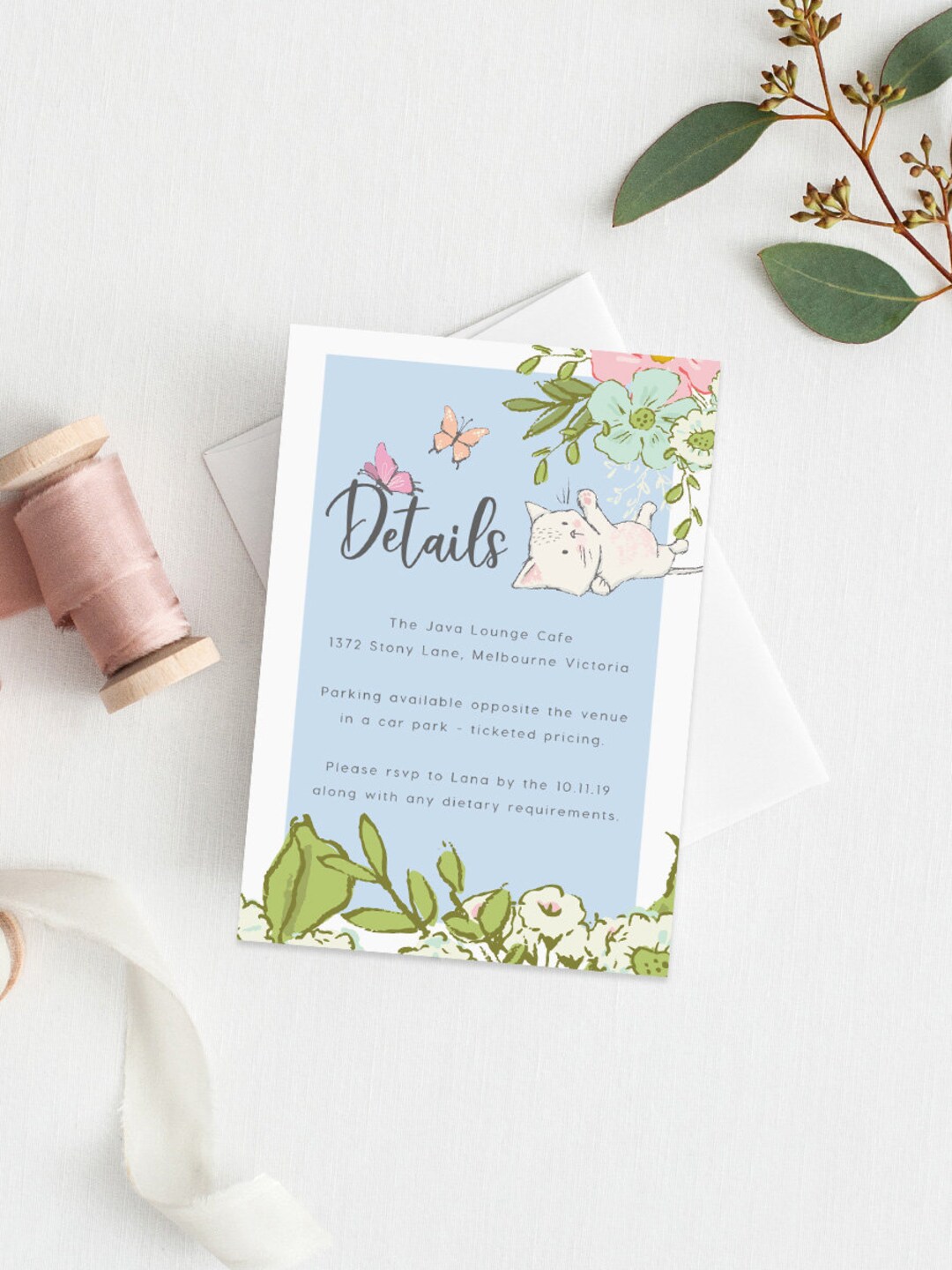 Details Card Printable INSTANT DOWNLOAD Details Card DIY - Etsy