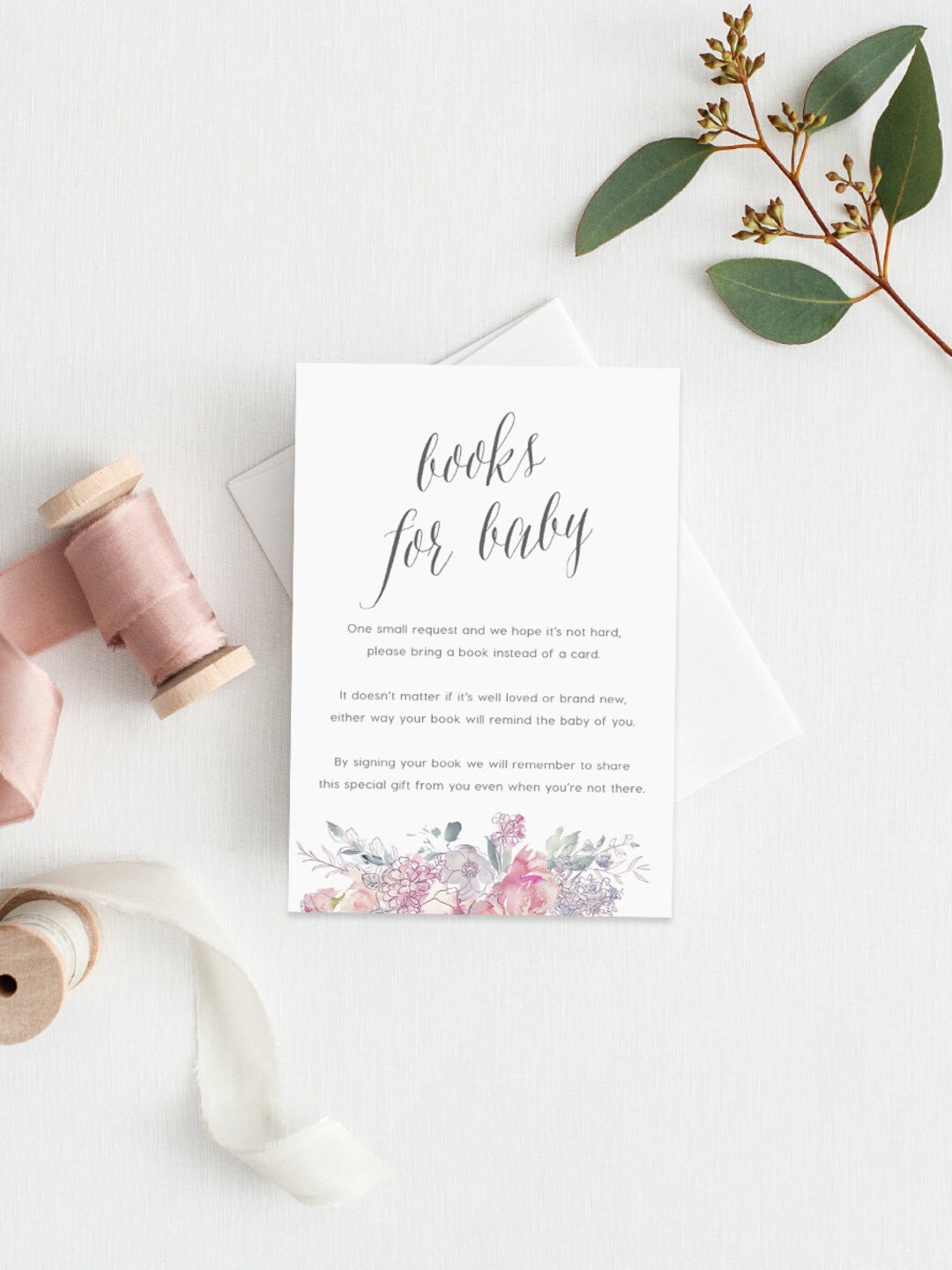 Books for Baby Editable Pdf Template INSTANT DOWNLOAD Gender - Etsy