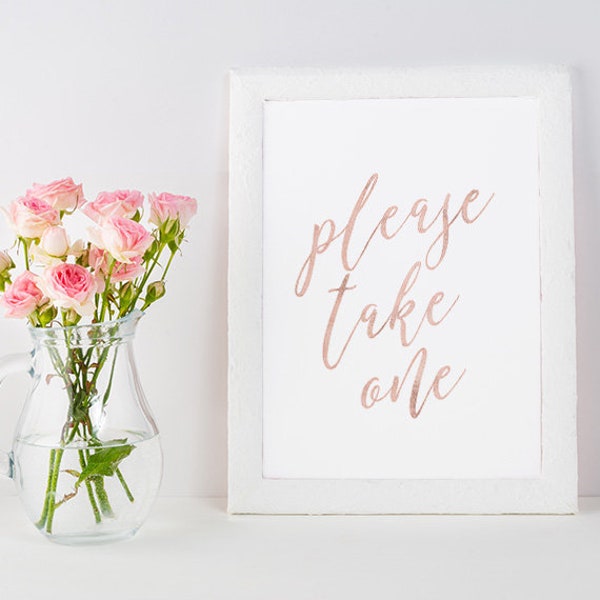 Please Take One Sign - Etsy
