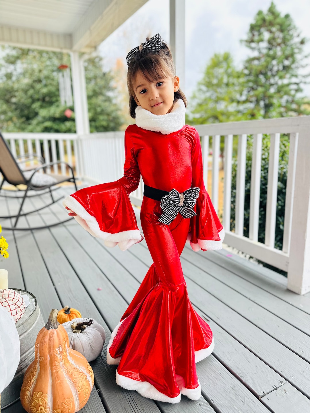 Kids' Santa-inspired Christmas Jumpsuitwinter Wonderland - Etsy