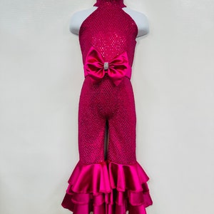 Triple-layered Halter Jumpsuit for Pageants and Special Occasions ...