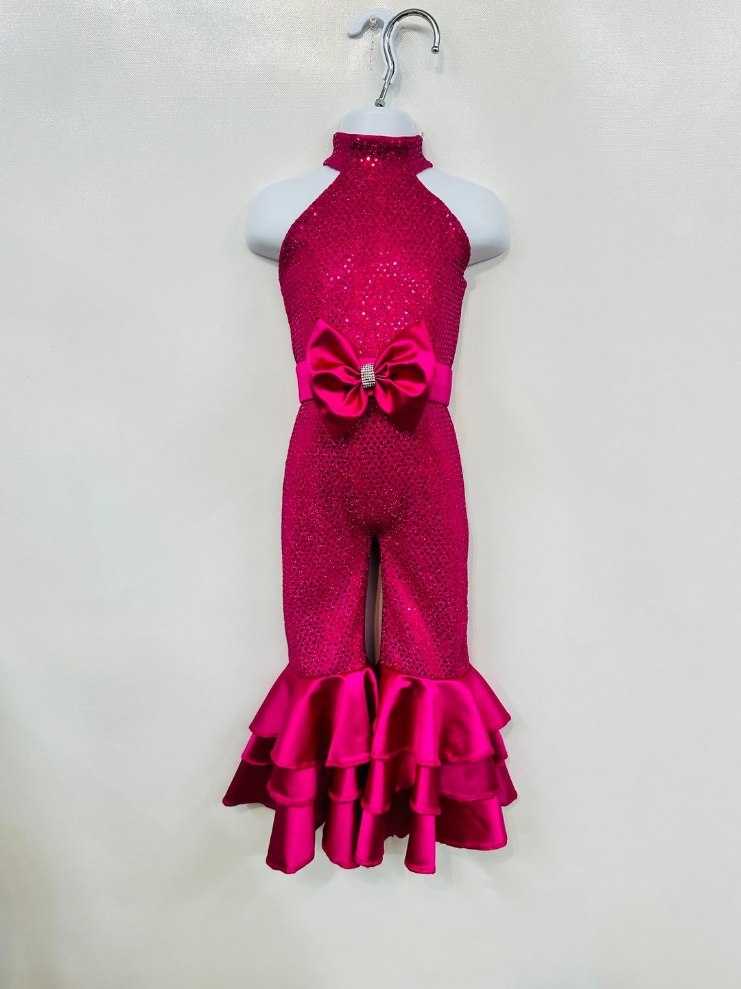 Triple-layered Halter Jumpsuit for Pageants and Special Occasions ...