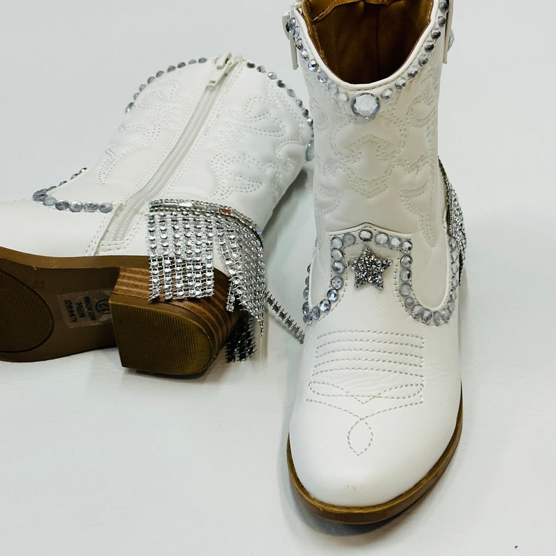 Rhinestone Boots - Etsy