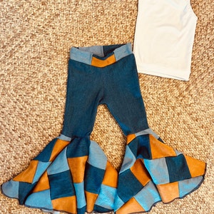 Upcycled Bell Bottoms|upcycled Crossbody Bag|patchwork Bell Bottoms ...