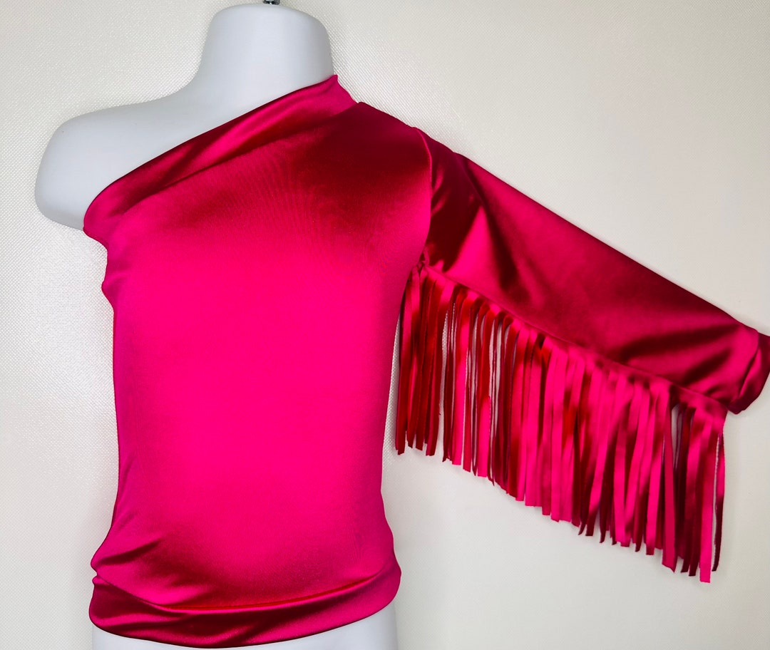 One Shoulder Fringe Top for Kids - Retro, Trendy and Unique Design in ...
