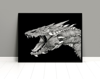 Smaug Dragon Drawing - Etsy