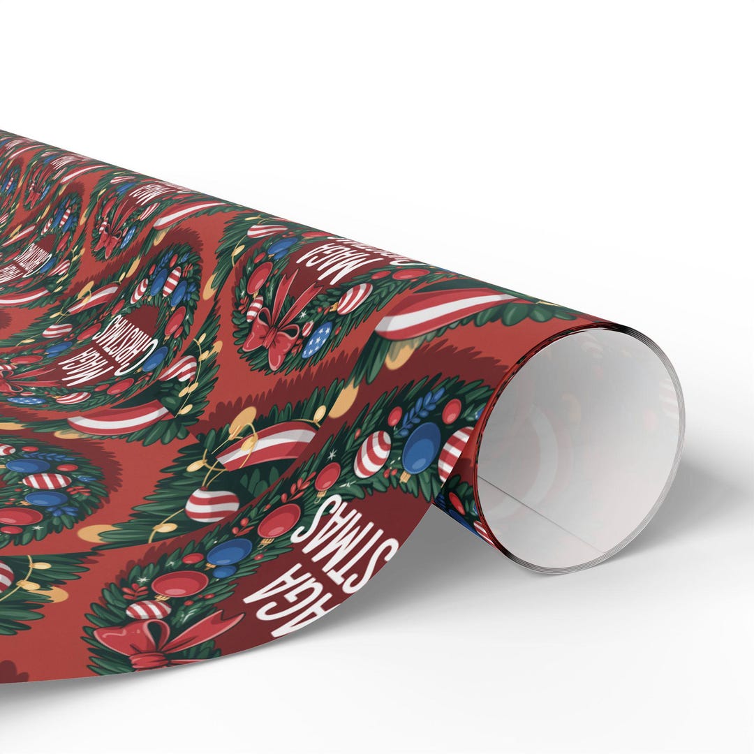 MAGA Christmas Wrapping Paper – Political Holiday Wrap - Etsy