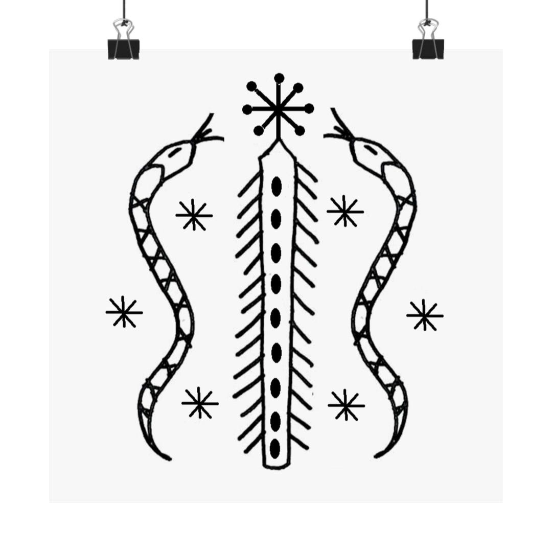 Damballah Serpent Art Print: West African Vodun, Haitian Voodoo - Etsy
