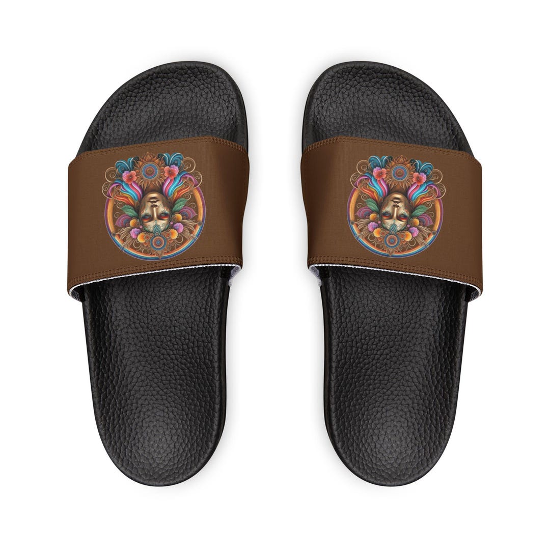 Goddess Sandals (brown) Psychedelic Witch Nature Hippie Wicca Removable ...