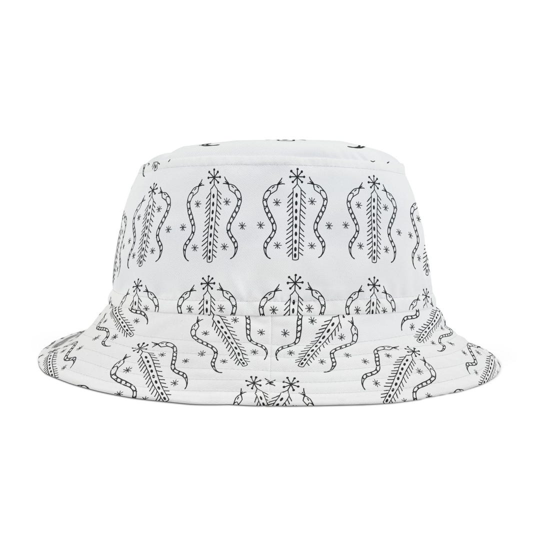 Damballa Veve Bucket Hat: Vodou-inspired Sacred Serpent Symbol - Etsy