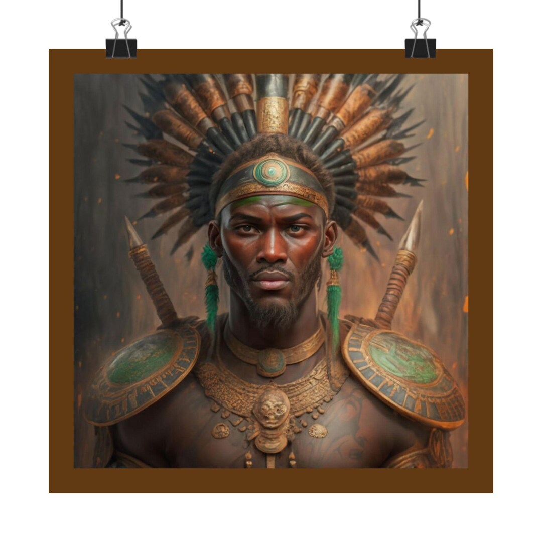 Ogun Yoruba Orisha Poster: African Warrior Spirit Art - Etsy