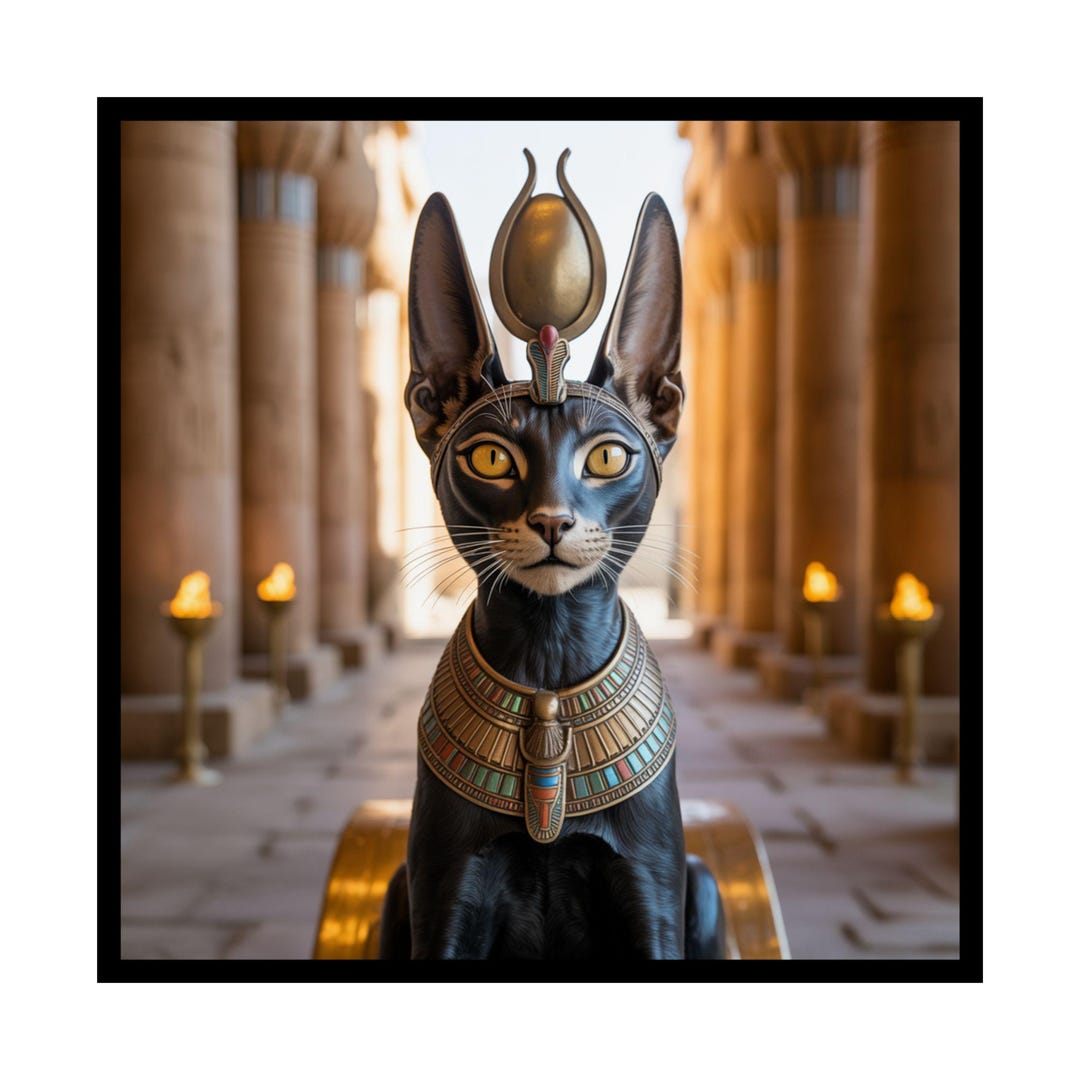 Bastet Goddess Art Print: Egyptian Mythology Decor, Divine Feminine - Etsy