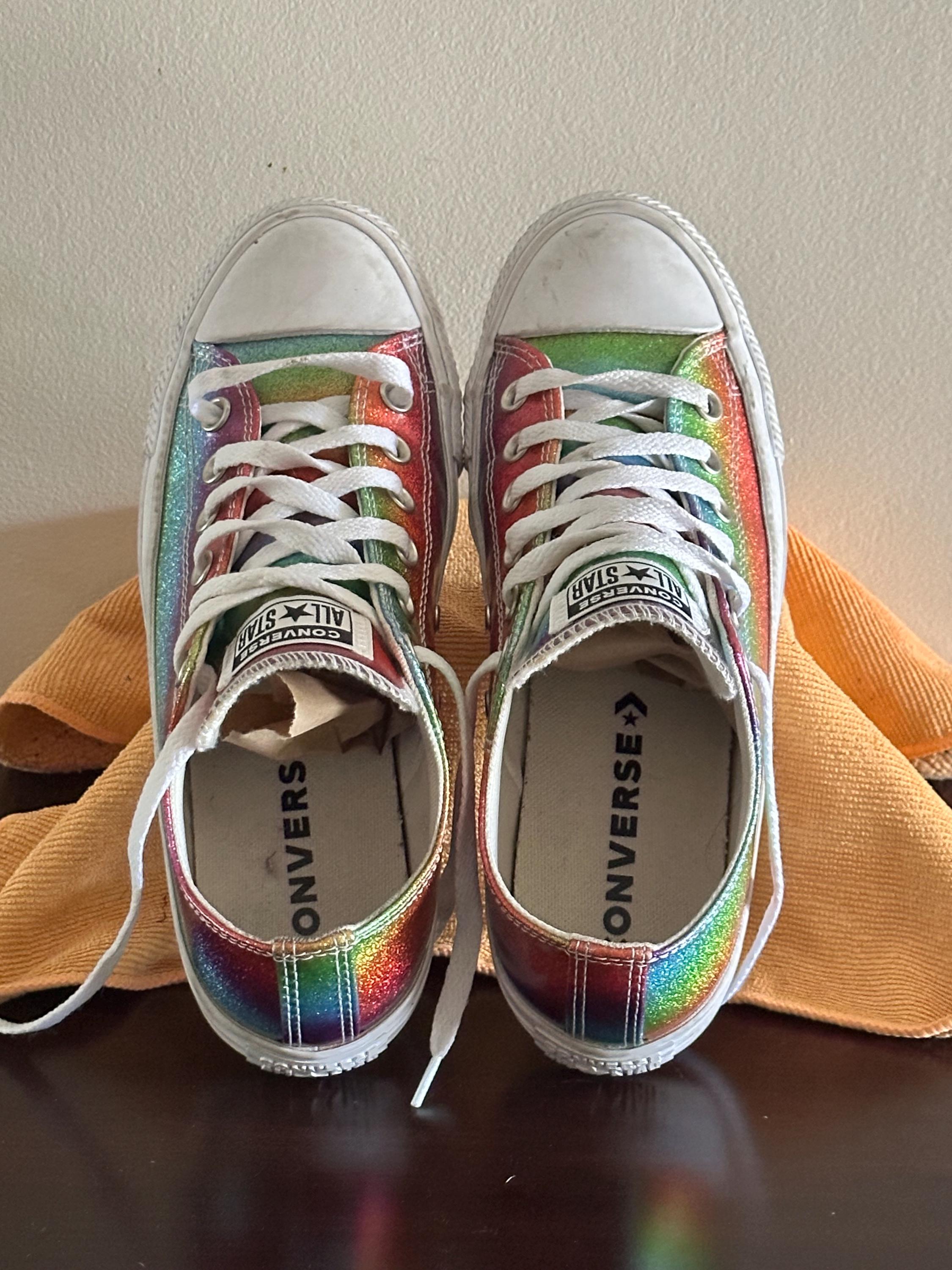 Converse Chuck Taylor All Star Low Top With Iridescent Rainbow Finish ...
