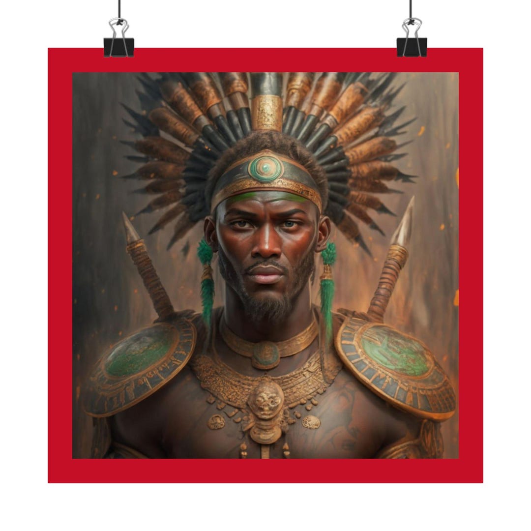 Ogun Yoruba Orisha Poster: African Warrior Spirit Art - Etsy