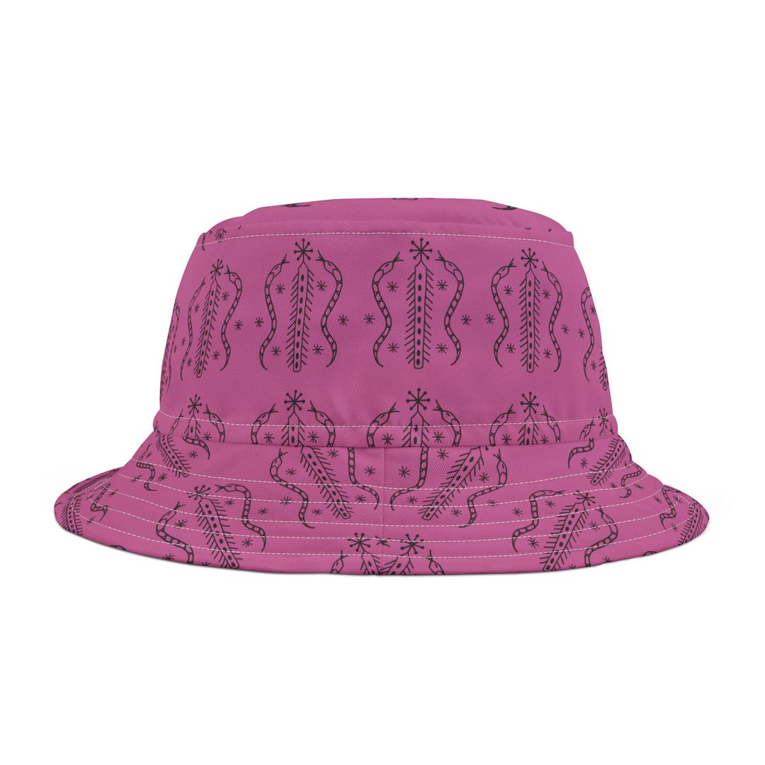 Damballa Veve Bucket Hat: Vodou-inspired Sacred Serpent Symbol - Etsy