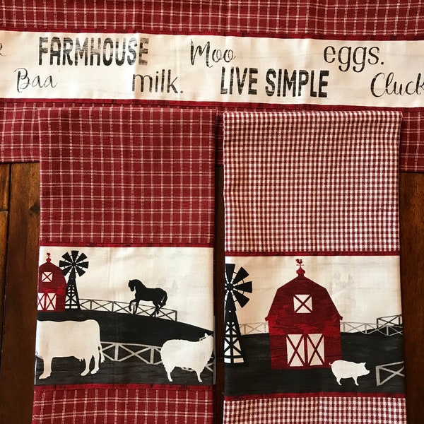 Kitchen Towels Farmhouse - Etsy