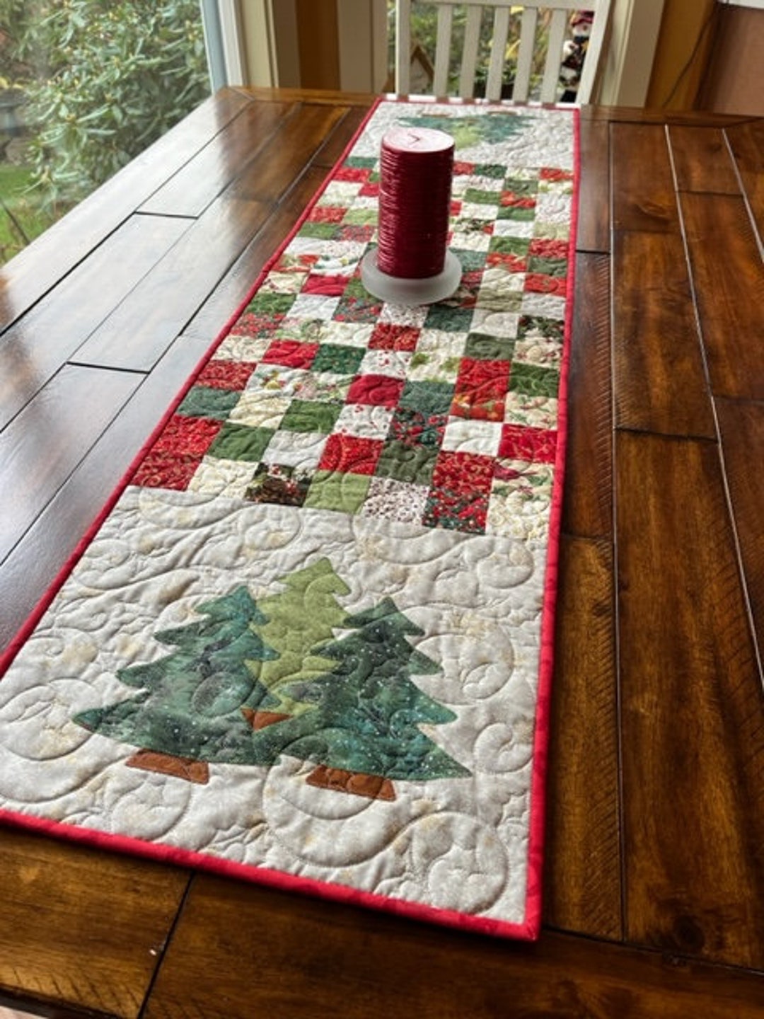 Handmade Christmas Quilted Table Runner - Etsy