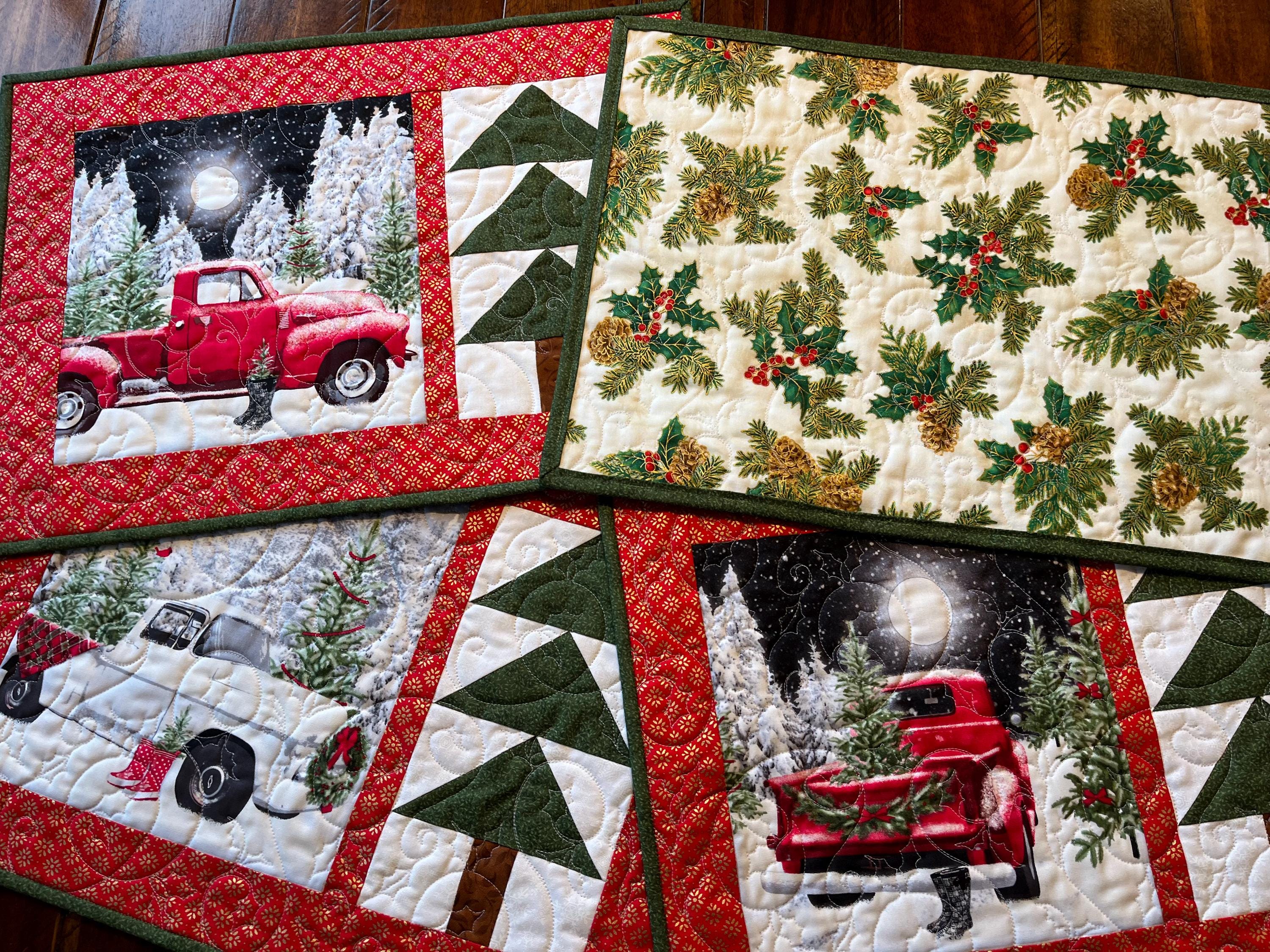 Handmade Custom Quilted Christmas Placemats - Etsy