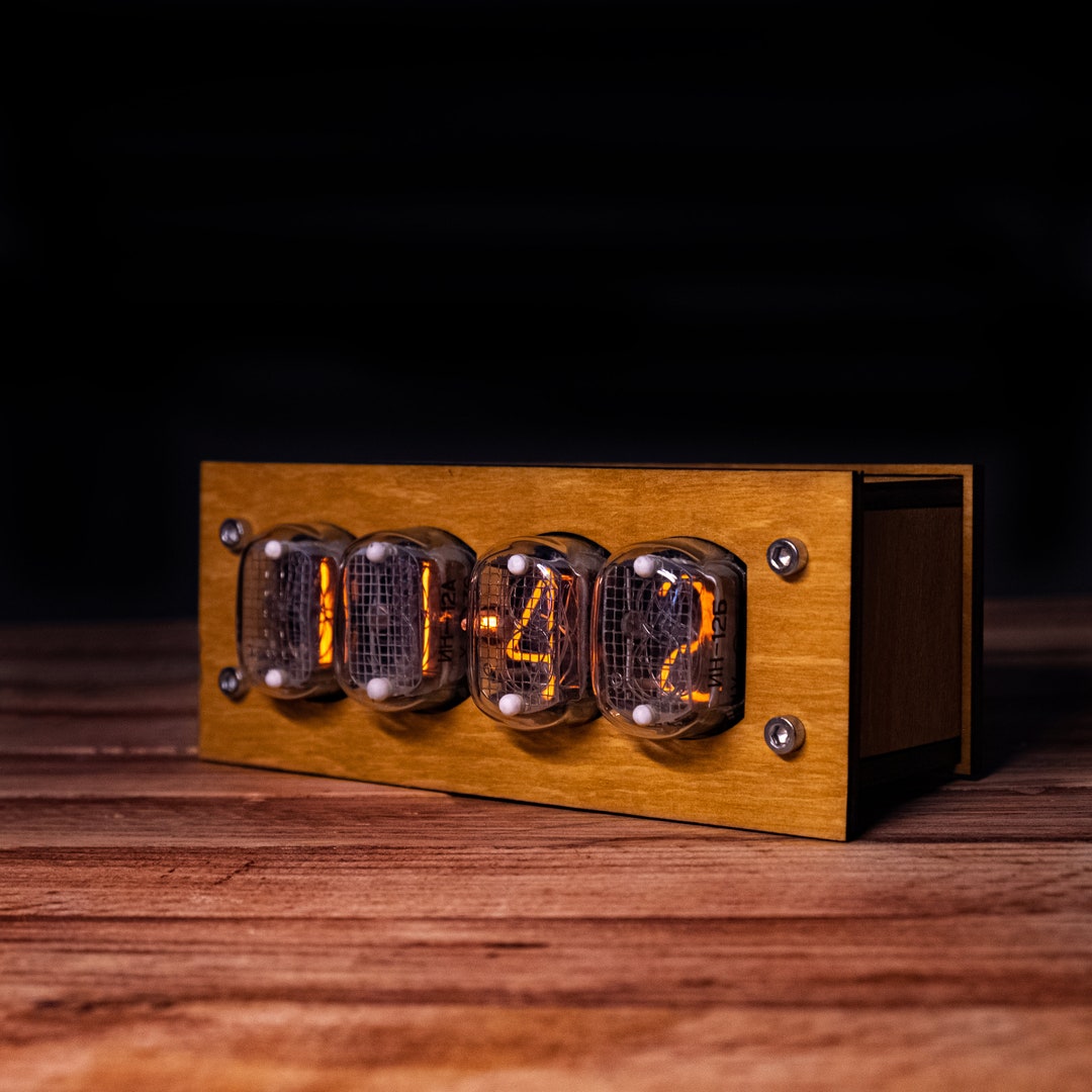 Nixie Tube Clock IN-12 Vintage Retro Table Clock - Etsy