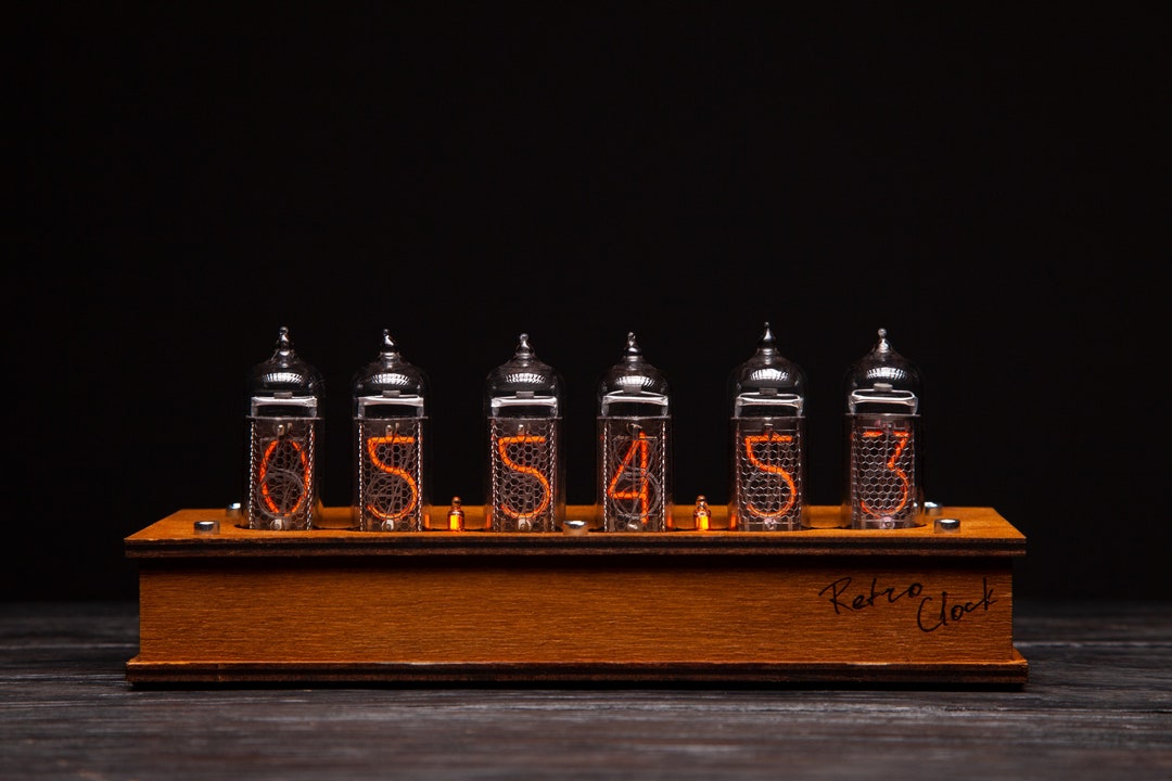 Nixie Tube Clock IN-14 Vintage Retro Table Clock Gift for Him - Etsy