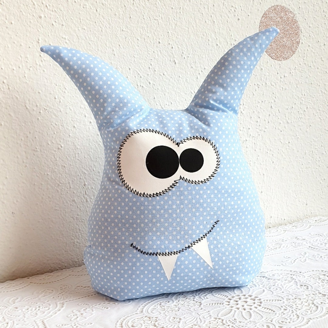 Monster Doorstop, Window Stopper, Bookend, Sewn, Cotton, Mythical ...