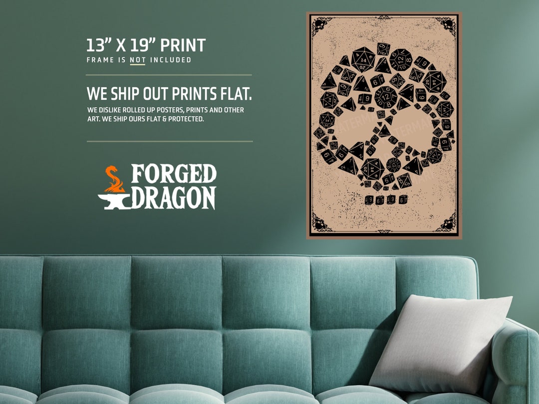 Tabletop Gaming Poster, DM Gift, Ttrpg Poster, Roll for Initiative, RPG ...