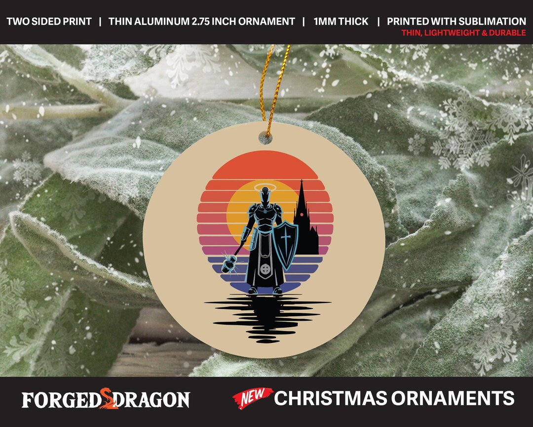 Cleric Christmas Ornament - Fantasy Rpg Tabletop Gaming Holiday Decor ...