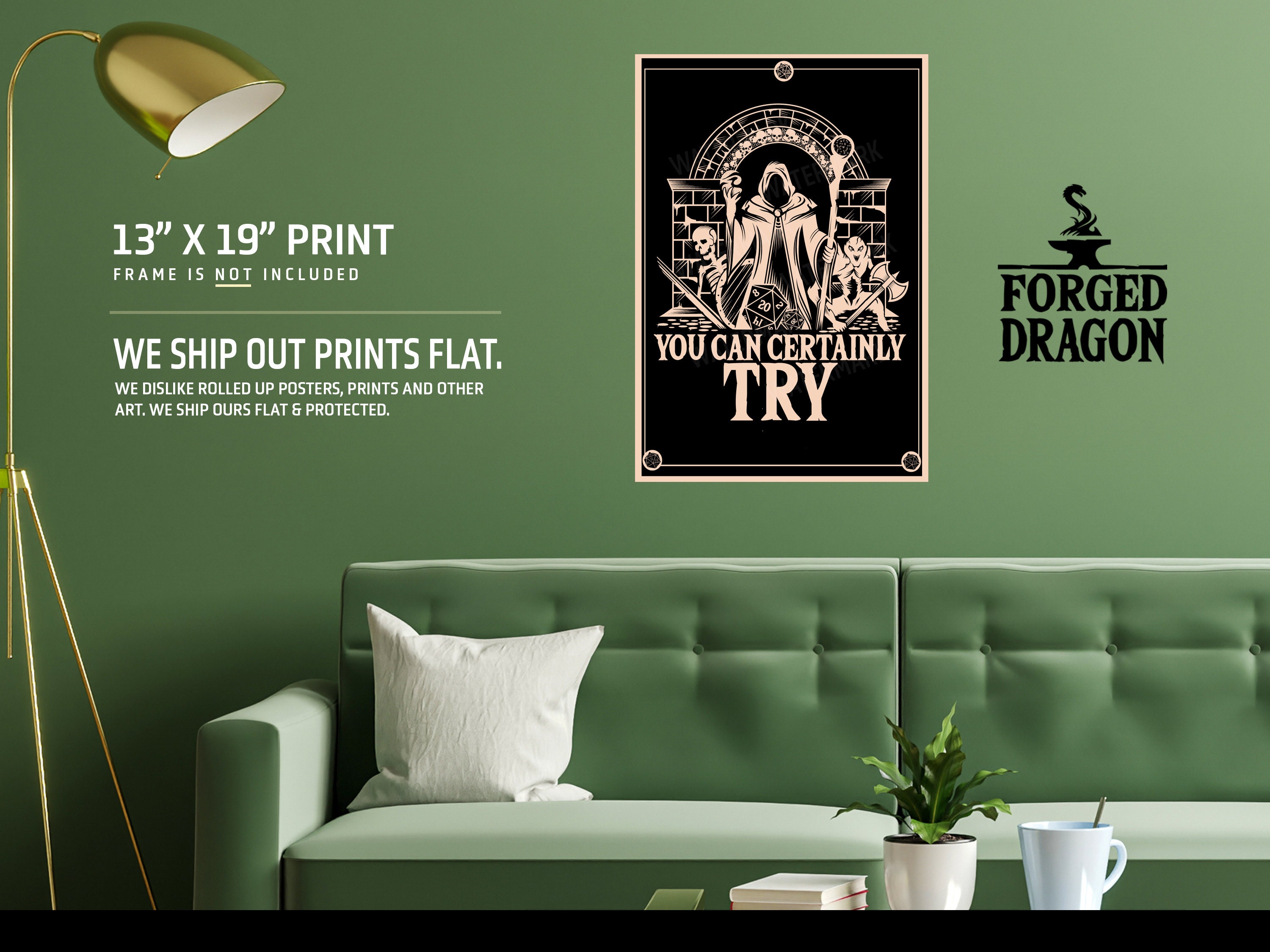 You Can Certainly Try Poster Rpg Print DM Gift Dm Gift - Etsy