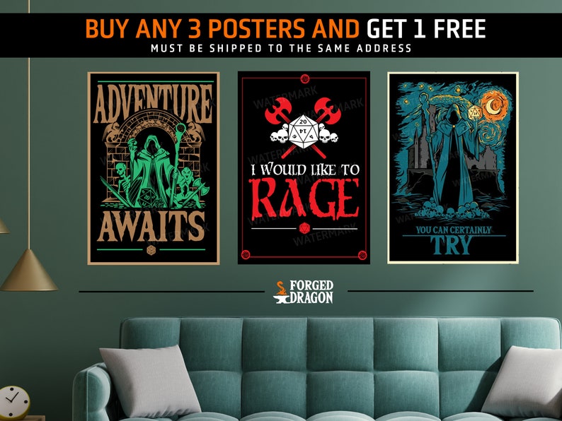 You Can Certainly Try Poster DM Gift Roll for Initiative - Etsy