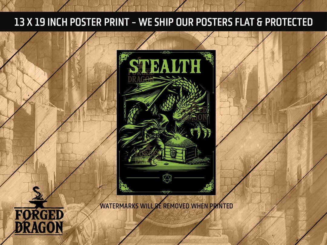Stealth Poster | Role Playing Game Art, Rpg Gift | You Can Certainly ...