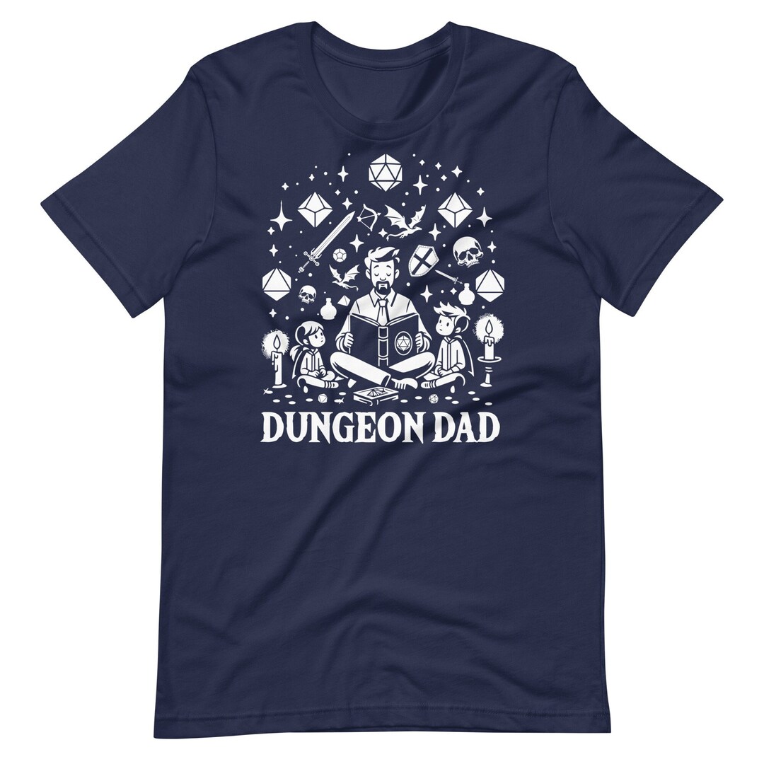 Roleplay Game Inspired 'dungeon Dad' Tee Adventurous Father's Gift ...