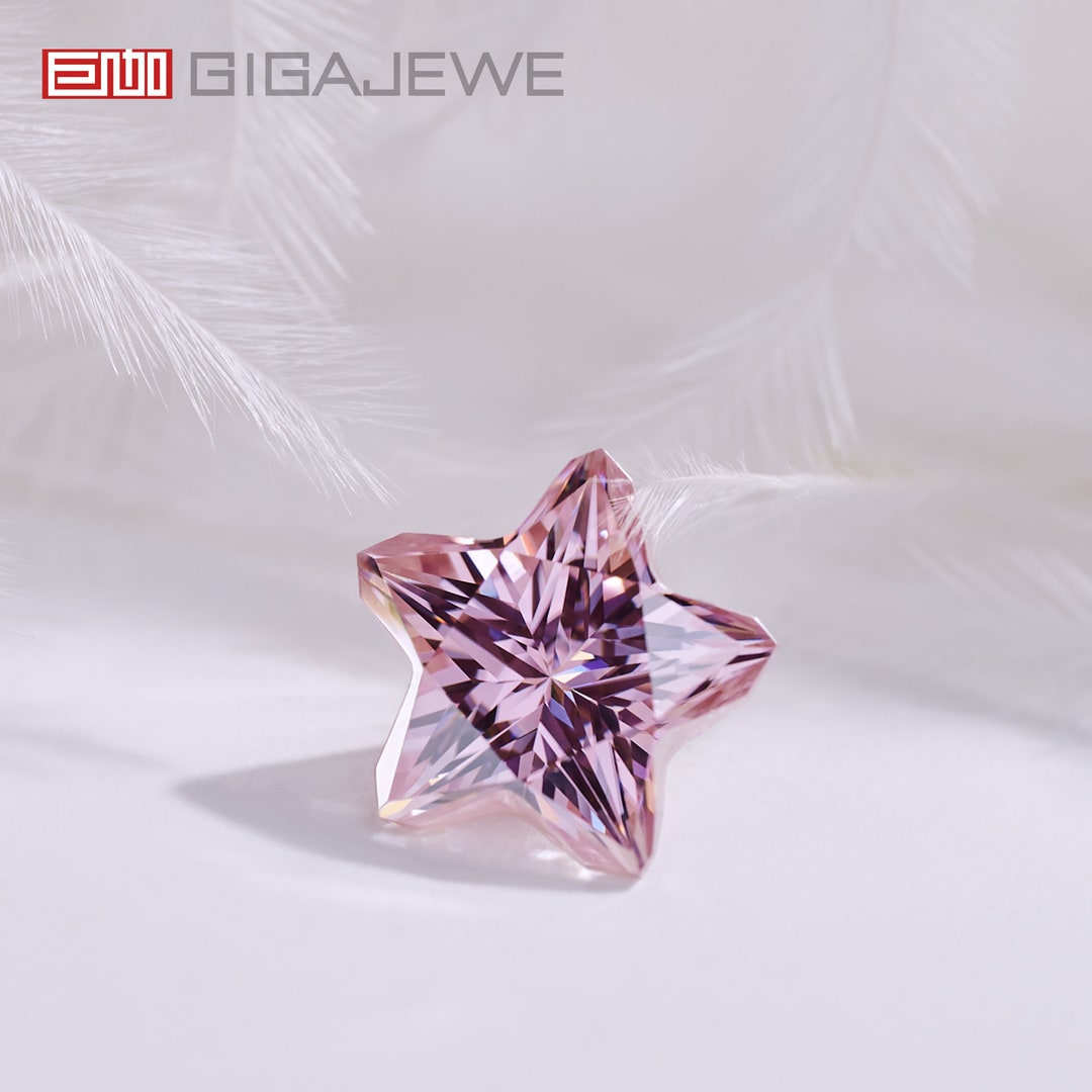 Sakura Pink Pentagram Cut Moissanite Loose Stone, 2ct - Etsy