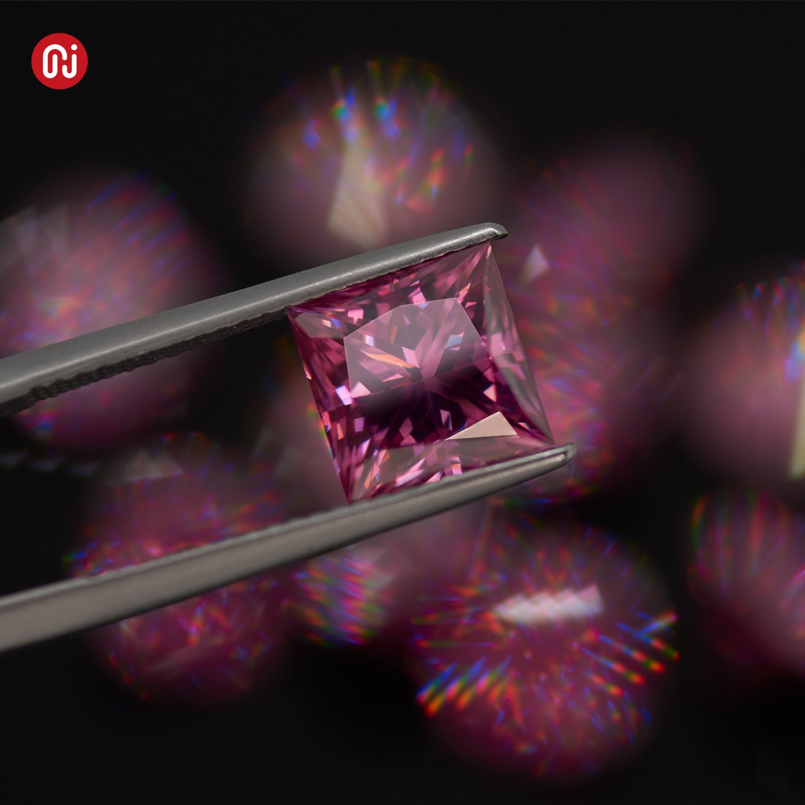 Pink Color VVS Princess Cut Excellent Quality Moissanite Loose | Etsy