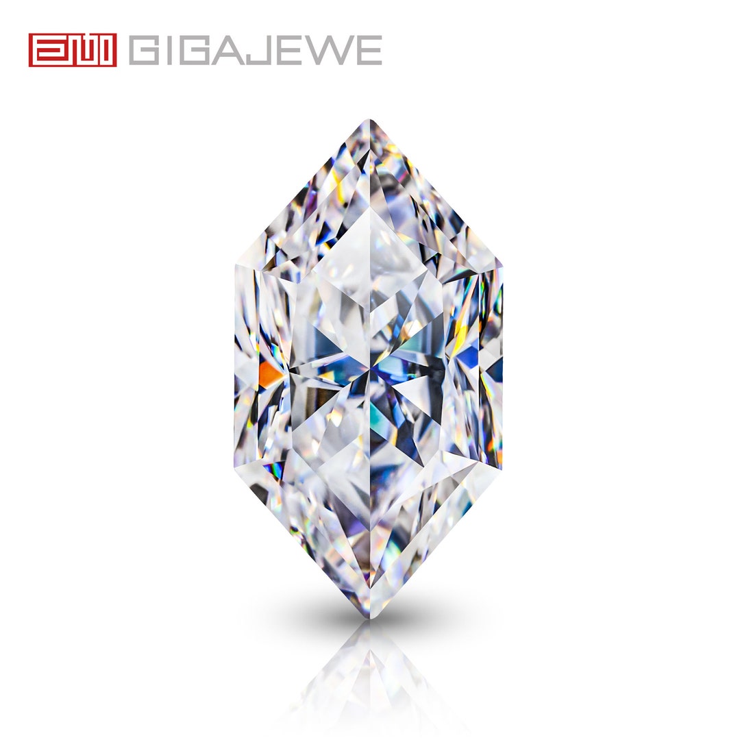 GIGAJEWE White Moissanite Manual Cut Dutch Marquise Shape Gemstone ...