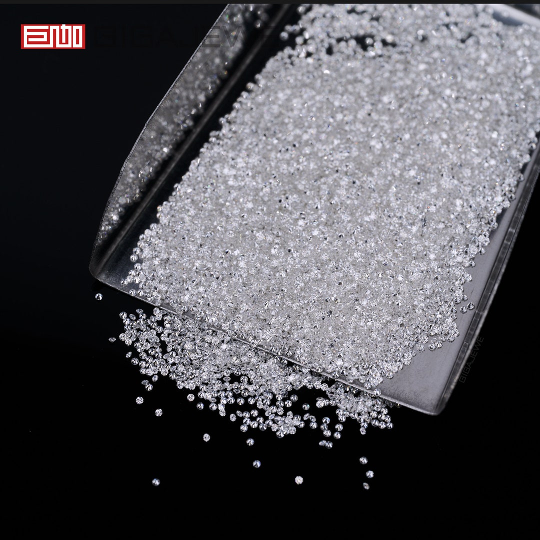 DEF White Lab Grown Diamonds, Small Round HPHT Cut (1.3-3mm) - Etsy