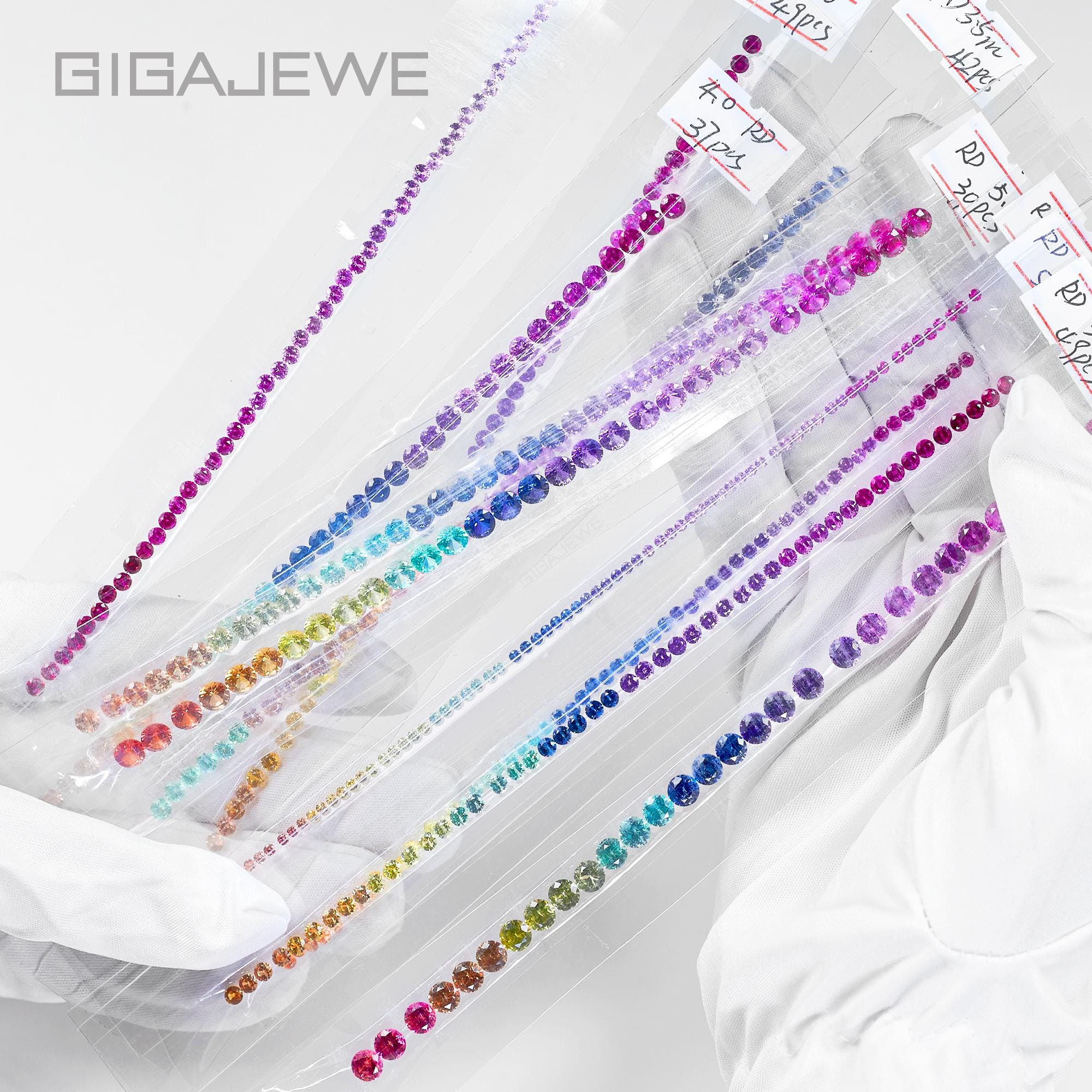 Rainbow Synthetic Gemstone Set - Lab Grown Crystals,lab Sapphire for ...