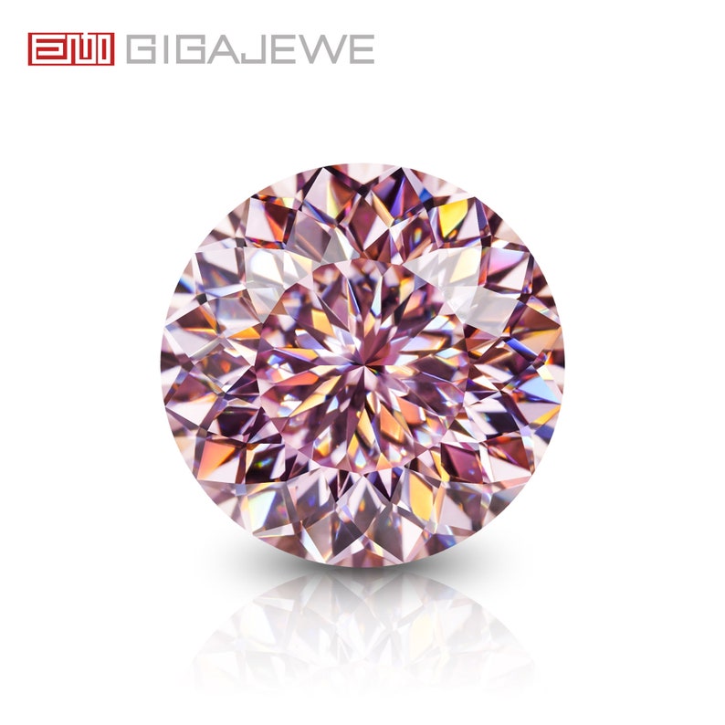 GIGAJEWE Sakura Pink Color Portuguese Cut Moissanite Stone - Etsy