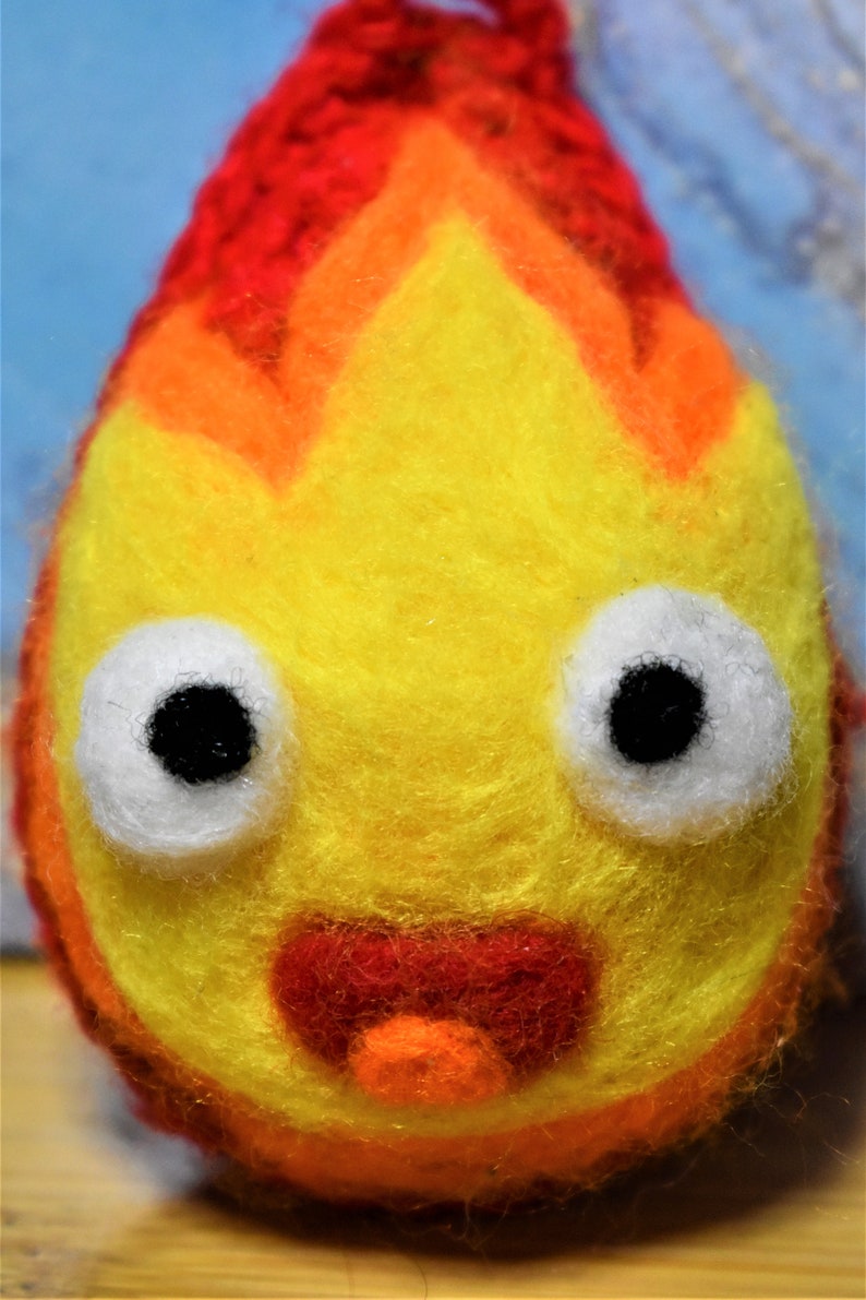 Calciferhowls Moving Castle Crocheted Calcifer Calcifer - Etsy