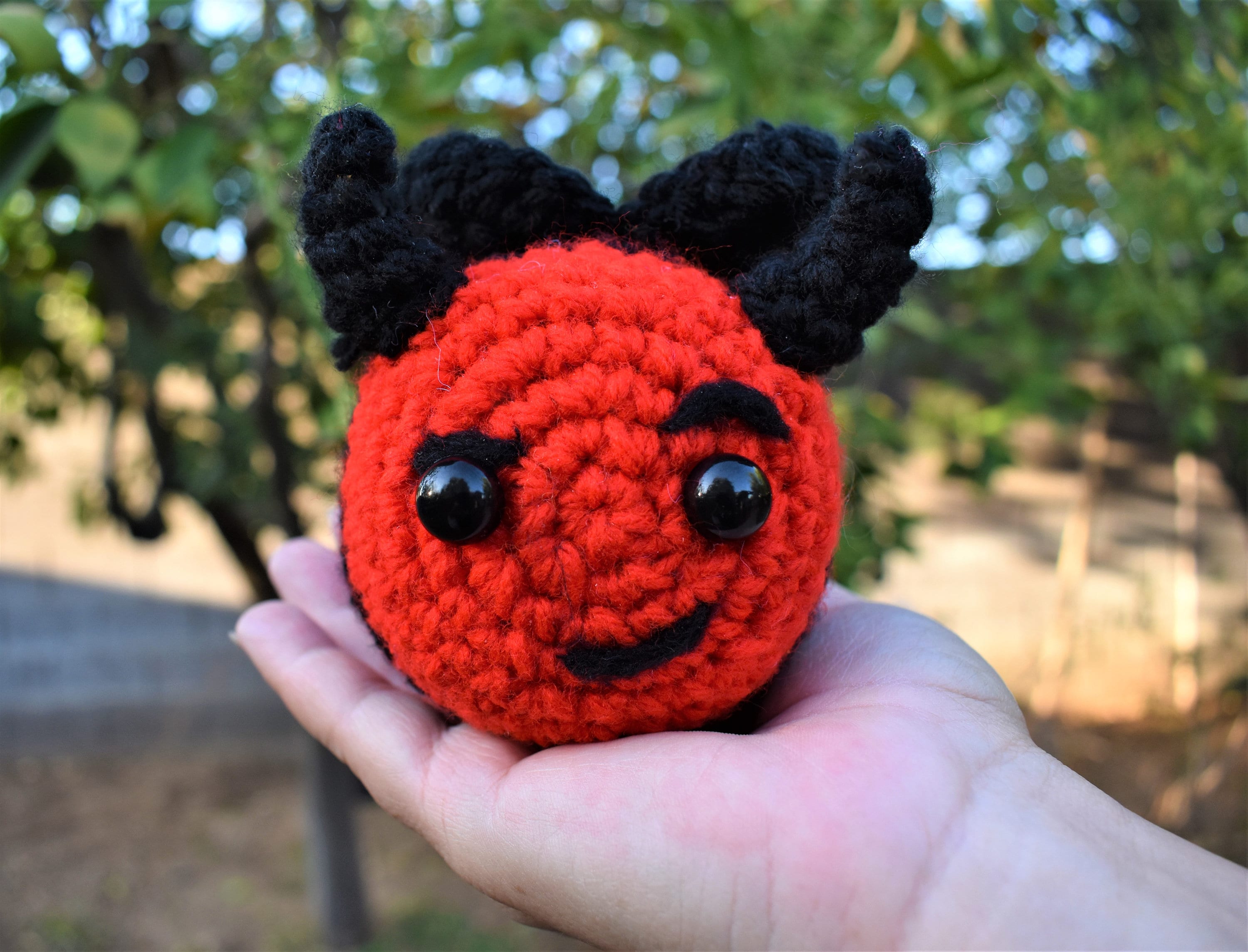 Devil Bee, Devil Bee, Crochet Bee, Crochet Plush, Bee Plush, Bee Toy ...