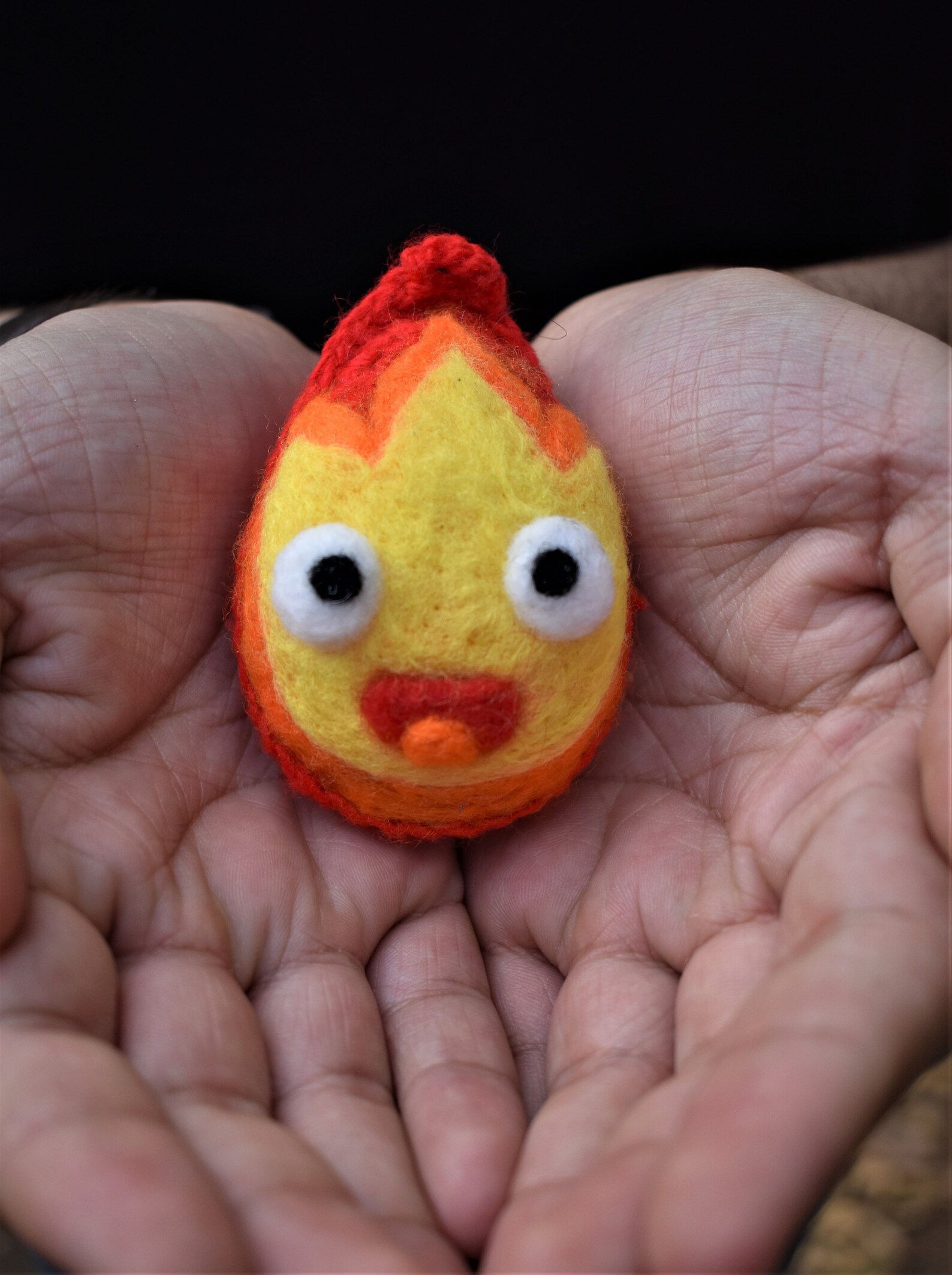 Calcifer, Howls Moving Castle, Crocheted Calcifer, Calcifer plush ...