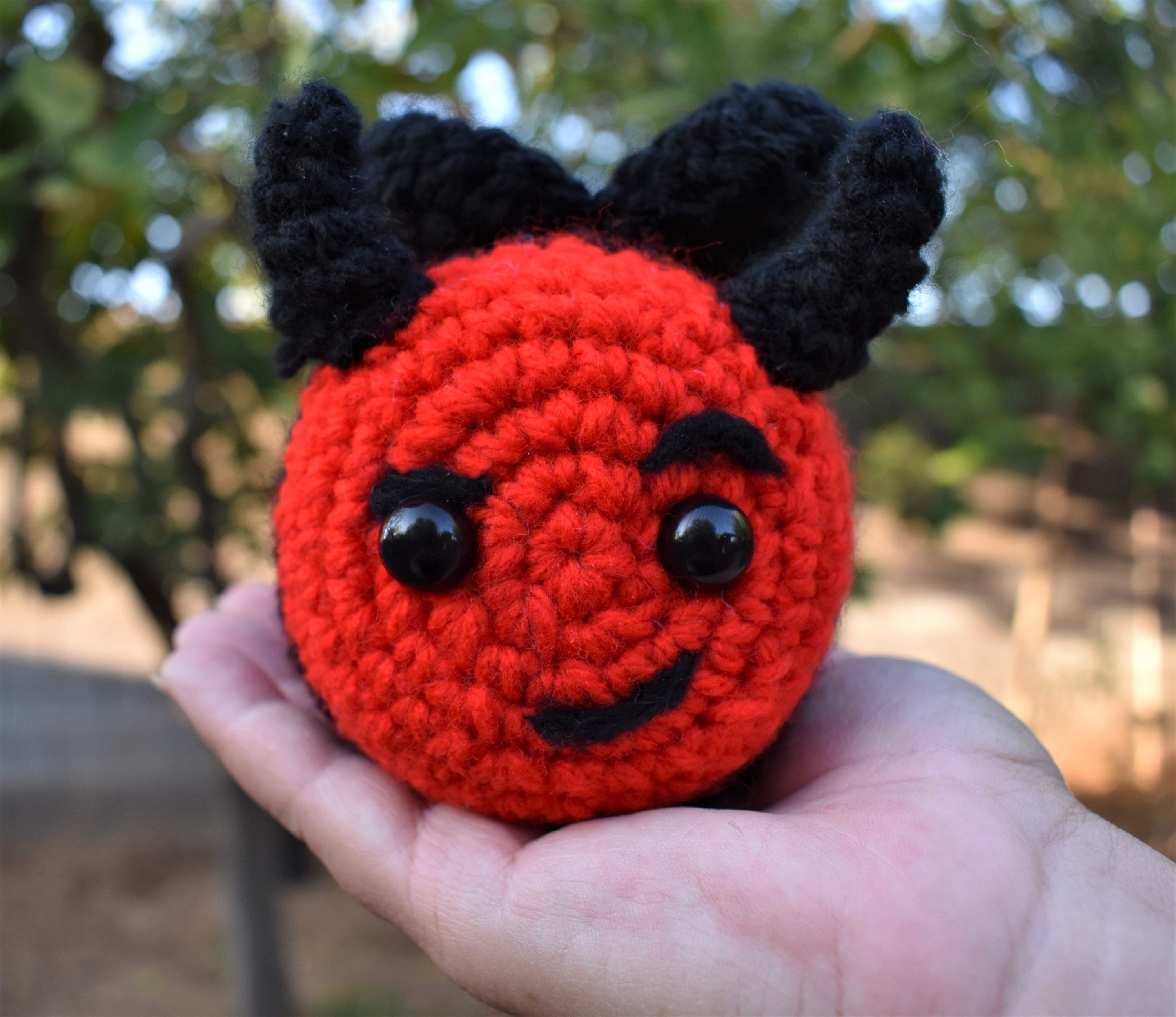 Devil Bee, Devil Bee, Crochet Bee, Crochet Plush, Bee Plush, Bee Toy ...