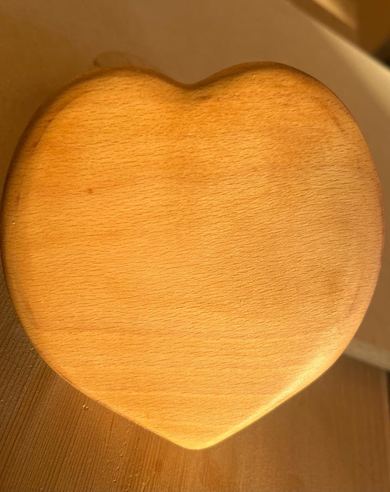 Hardwood 4” Heart Shaped Box - Etsy