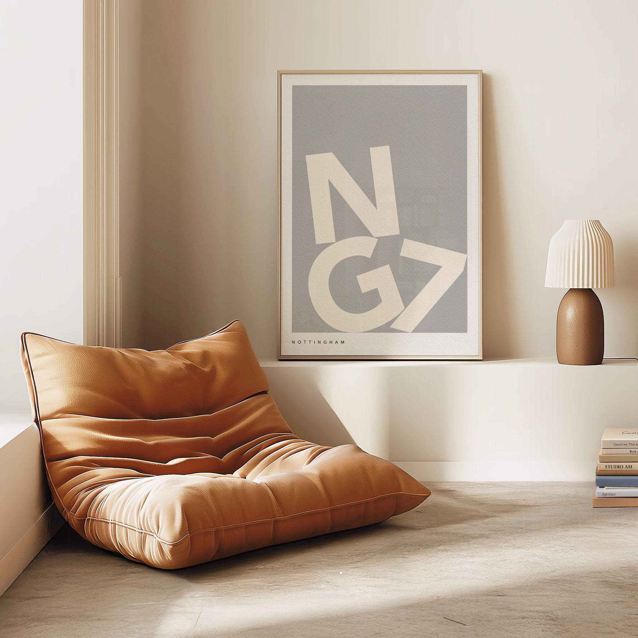Personalised Postcode Print Stacked Letters, Option to Include City ...